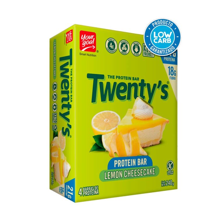 YOUR GOAL – TWENTY’S PROTEIN BAR 60g – Lemon cheesecake x 4 und ...